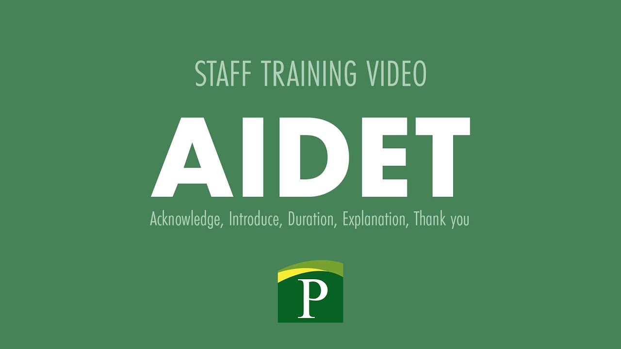 AIDET Communication Framework | Staff Training Video - YouTube
