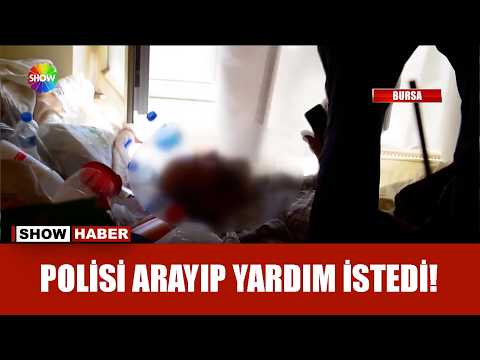Yaşadığı çöp evde mahsur kaldı!