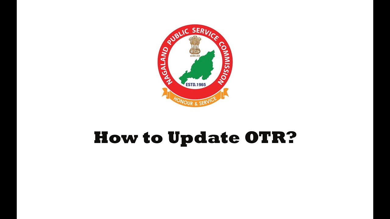 How to Update OTR Profile? - YouTube