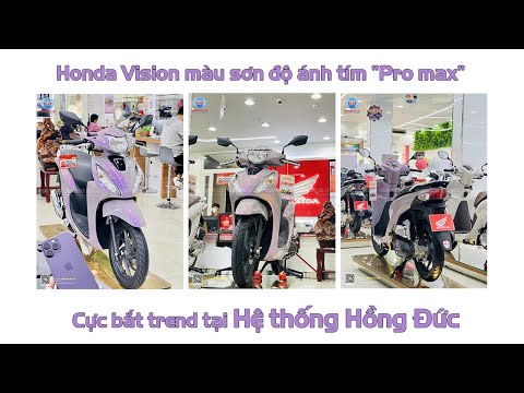 Honda Vision với màu sắc mới ra mắt ánh tím "Pro max" tại Hệ thống Hồng ...