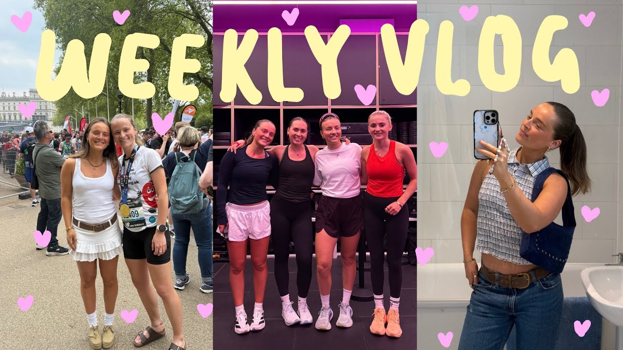 WEEKLY VLOG !! Zoe Rae run club, London marathon & sunny London | ELIN ...