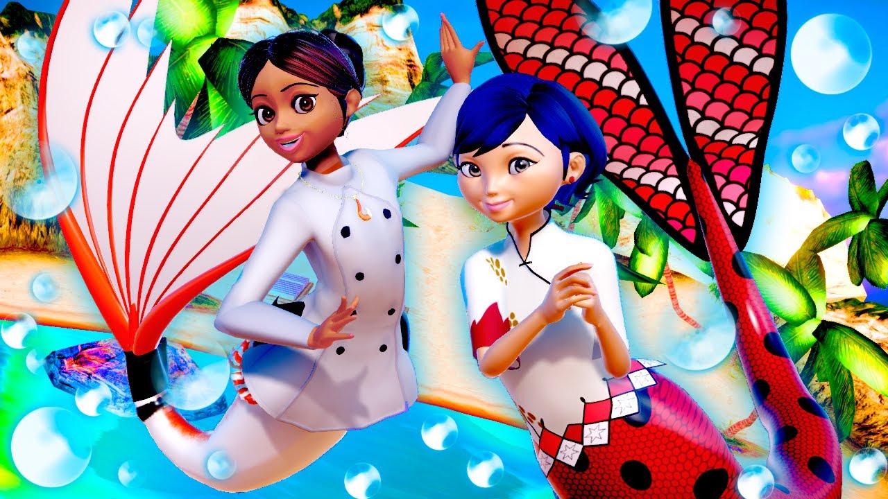 [MLB mermaids] Sabine Cheng x Marlena Cesaire TRANSFORMATIONS 🐞🐟🦊 - YouTube