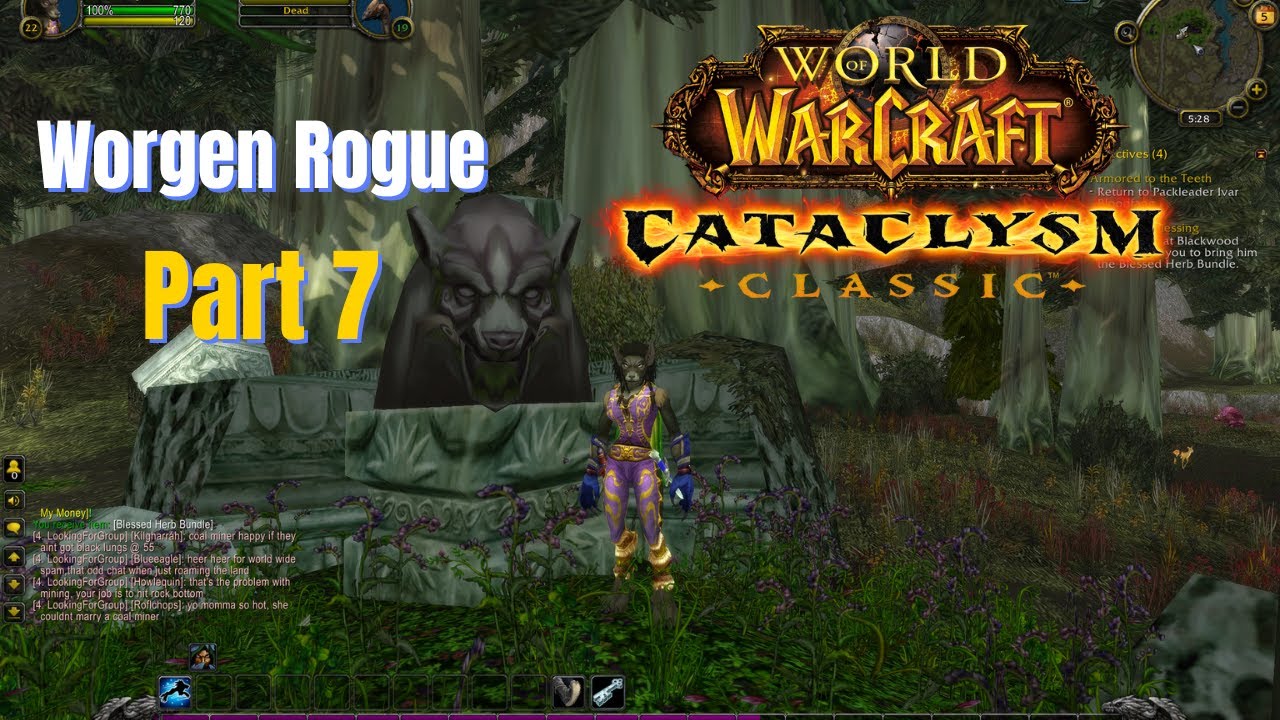 WoW Cataclysm | Worgen Rogue Gameplay - Part 7 - YouTube