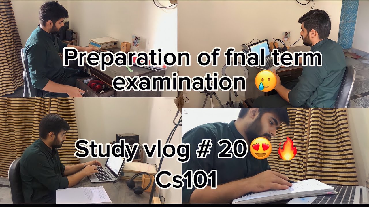 Preparation of final term exams||VIRTUAL UNIVERSITY || study vlog #20 ...