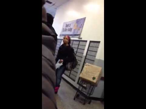 Crazy lady in Harlem post office - YouTube
