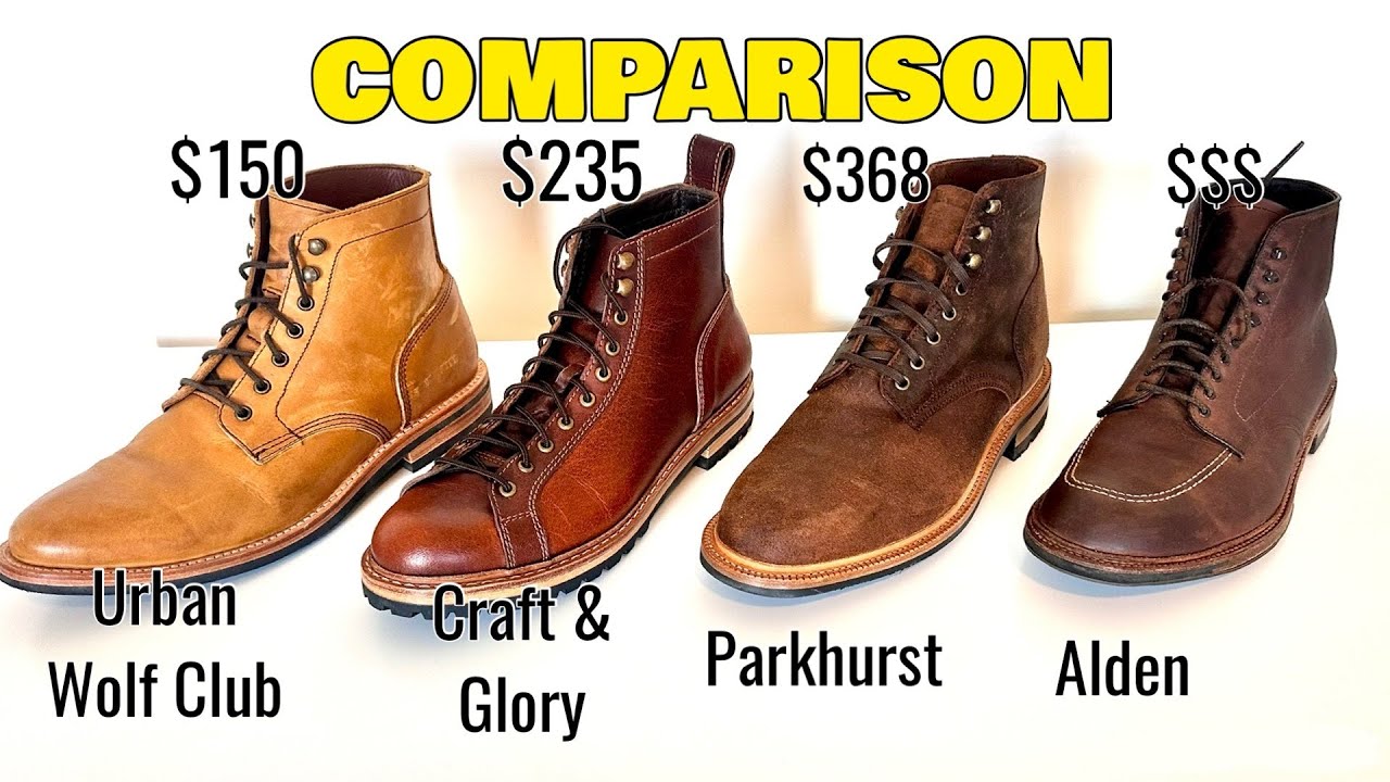 Comparing Urban Wolf Club, Craft & Glory, Parkhurst, and Alden - YouTube