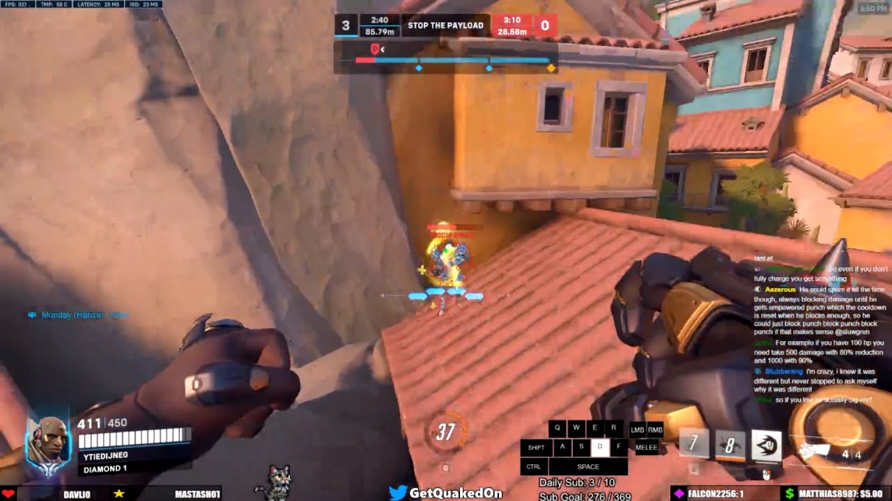 Overwatch 2 GetQuakedOn Still Playing Tank Doomfist As Aggro & Rollout ...