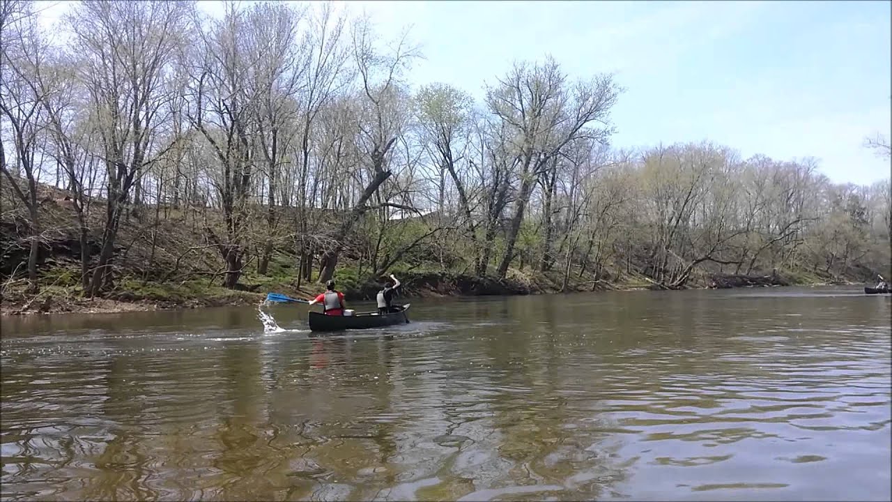Canoeing the Monocacy River with Friends - YouTube