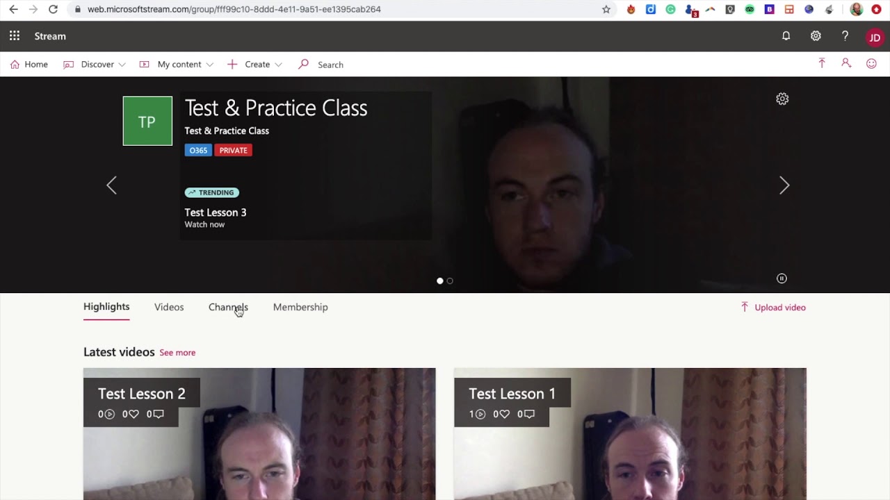 How to add a Stream Tab To Microsoft Teams - YouTube