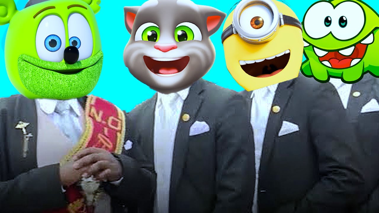 Gummy Bear & My Talking Tom & Minions & Om Nom - Coffin Dance meme ...