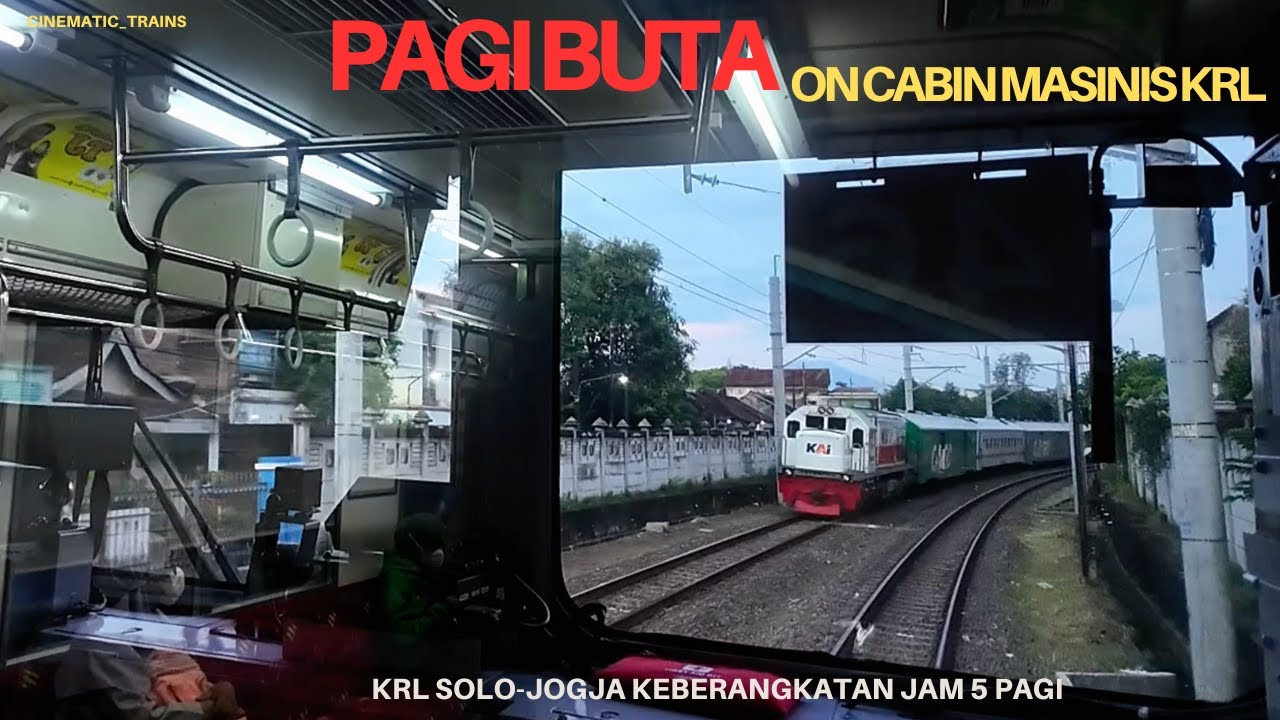 PAGI BUTA!! ON CABIN MASINIS KRL SOLO JOGJA!! - YouTube