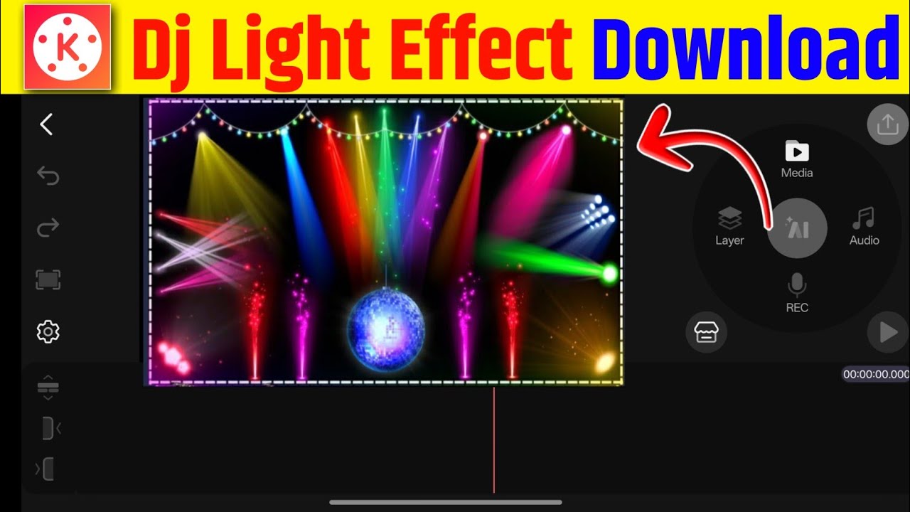 kinemaster me dj light download kaise kare | template dj light download ...