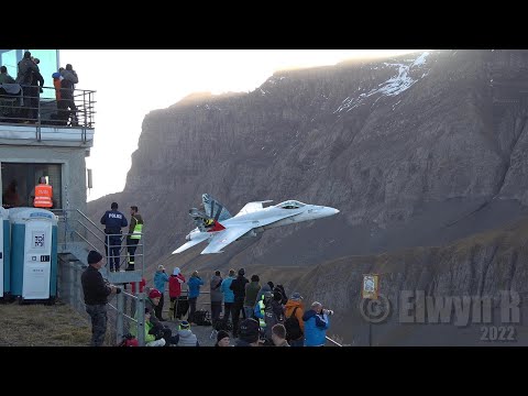 AXALP 22  F-18 Swiss Display Team  Stunning Alps!