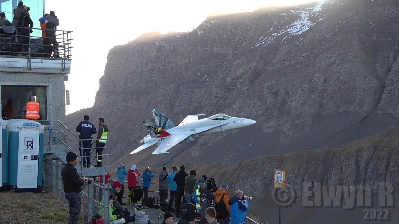AXALP 22 F-18 Swiss Display Team Stunning Alps! - YouTube