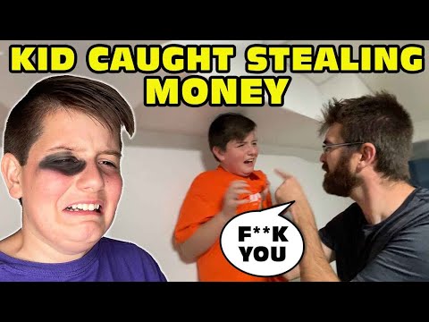 Kid Temper Tantrum Gets His Butt Kicked After Stealing Money.