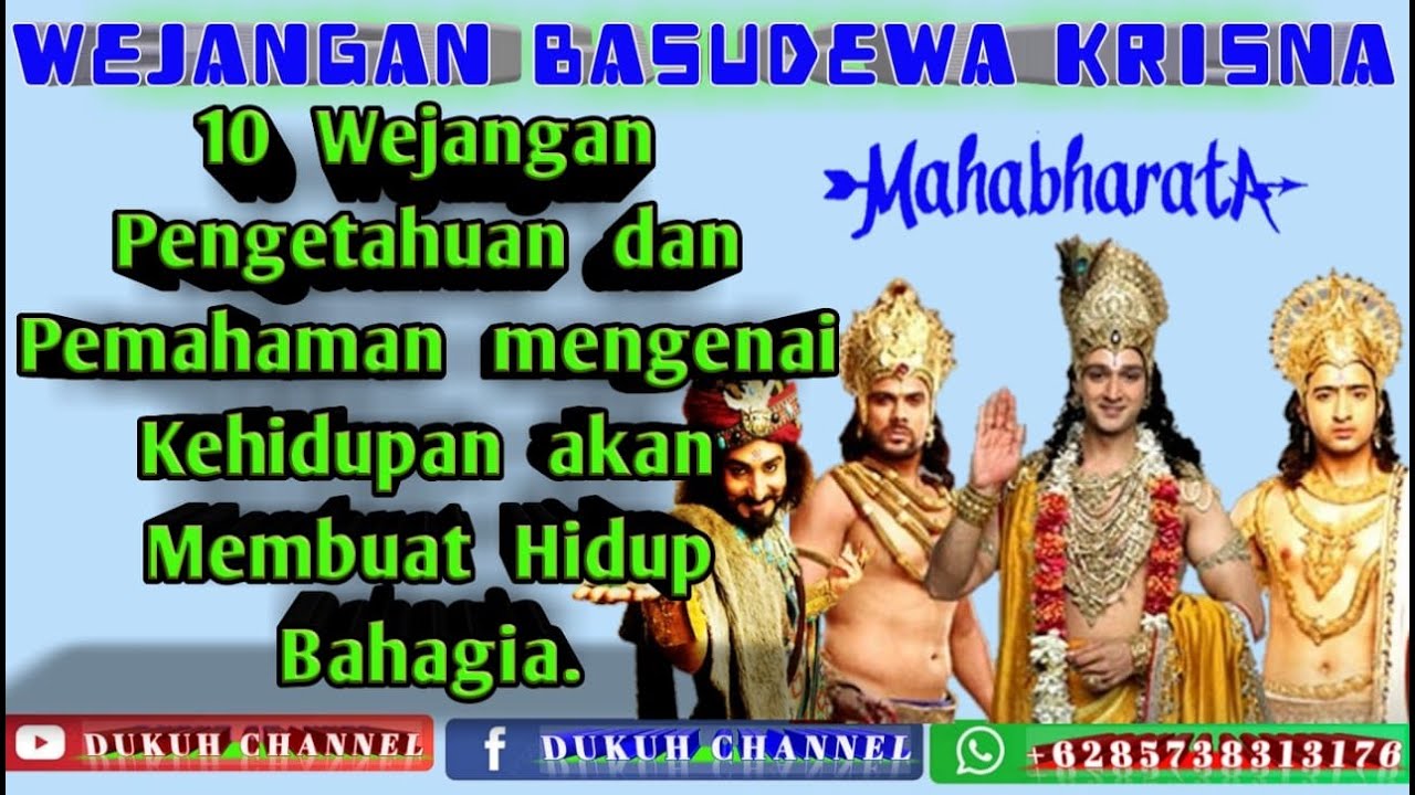 "Bagaimana Cara Hidup Bahagia termuat dalam 10 Wejangan Basudewa Krisna ...