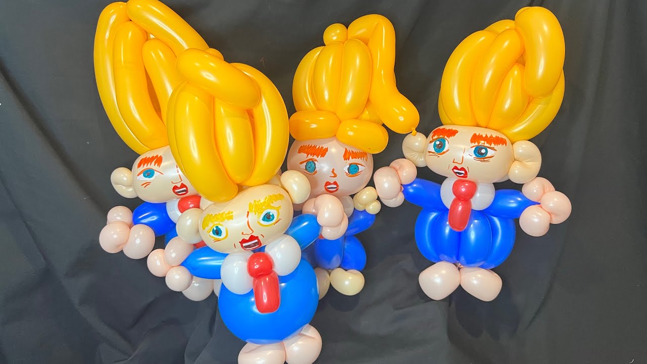 Troll doll balloon tutorial - YouTube