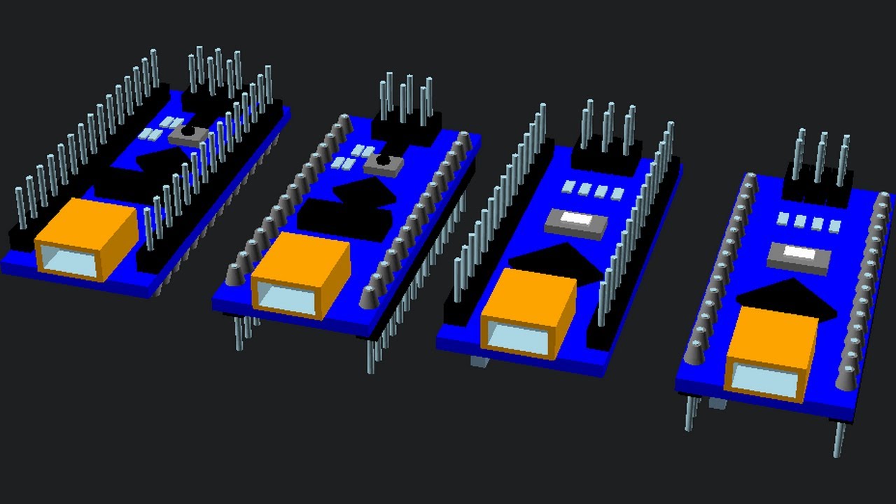OpenScad Arduino Nano - YouTube