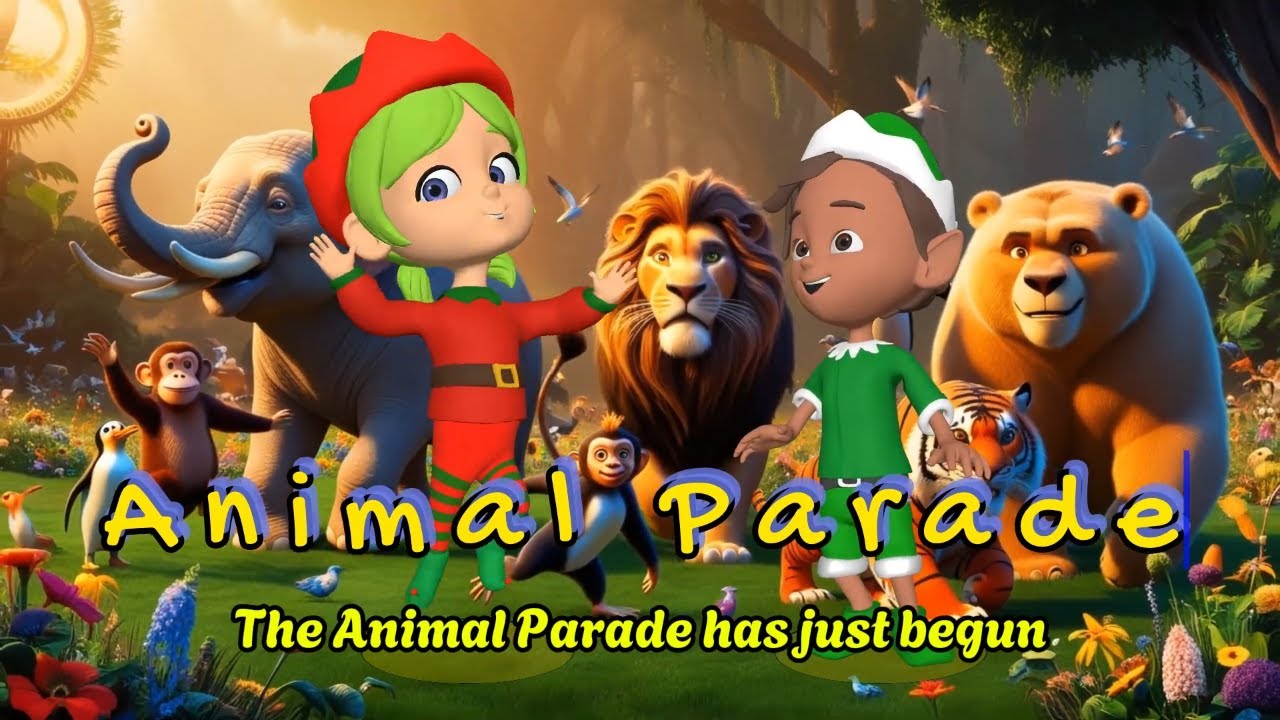 Fun Animal Parade Song for Kids | Nursery Rhymes for Kids with Lyrics ...