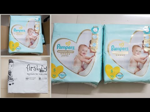 Unboxing monthly mega box diaper from firstcry | Yogi Channel - YouTube