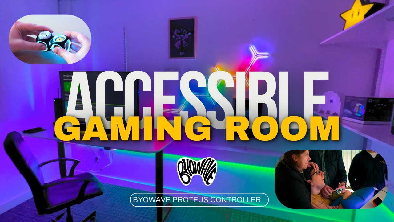 Setting up an accessible gaming room in the An Saol Foundation - YouTube