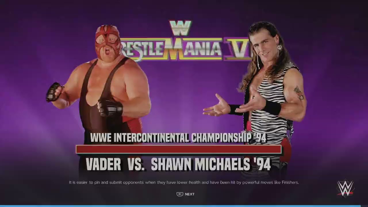 WWE 2K24 Shawn Michaels VS Vader Intercontinental Championship - YouTube