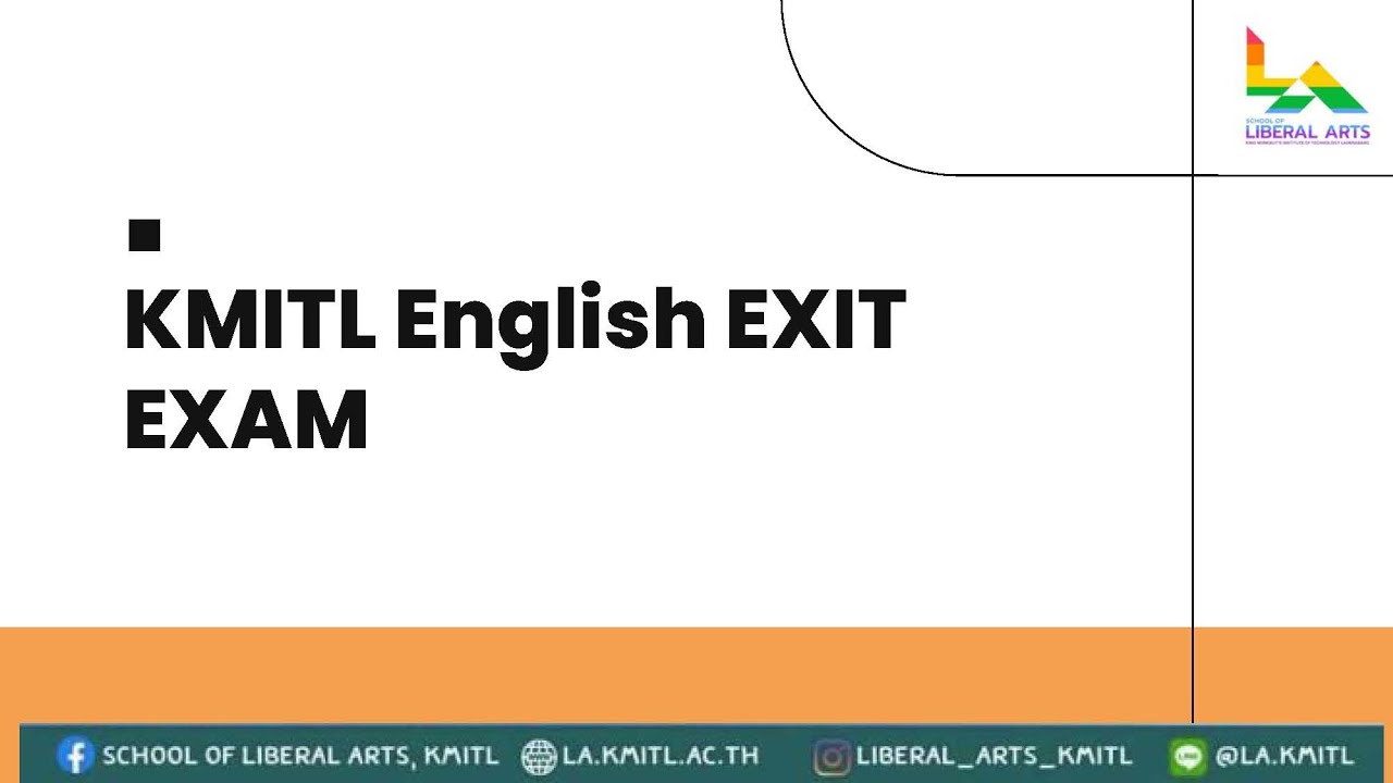 EP 1 - KMITL English Exit Exam: Grammar - YouTube