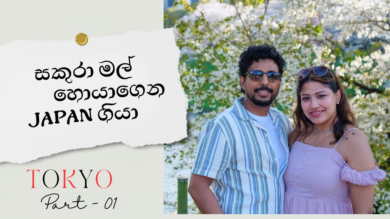 සකුරා මල් බලන්න ගිය Japan trip එක 🌸🇯🇵 | Tokyo Part 1 | Sinhala Vlog ...