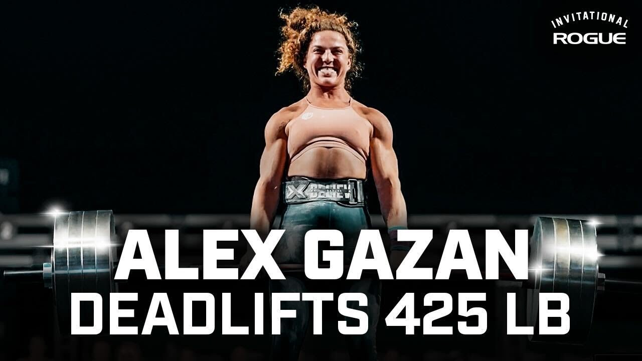 Alex Gazan Deadlifts 425 lb at the 2023 Rogue Invitational - YouTube