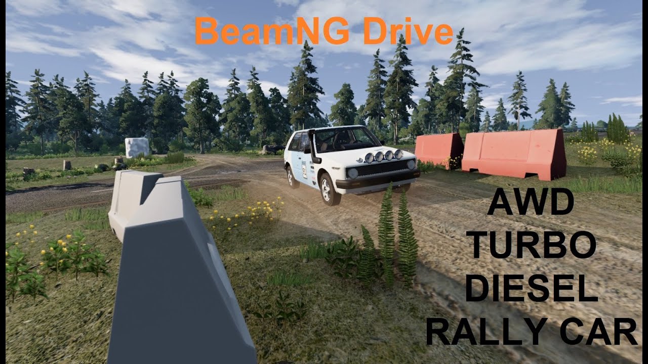 BeamNG Drive. AWD TURBO DIESEL RALLY CAR - YouTube