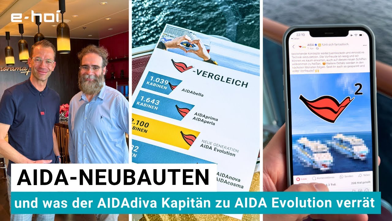 AIDA Neubauten & Interview mit AIDAdiva Kapitän Boris Becker zu AIDA ...