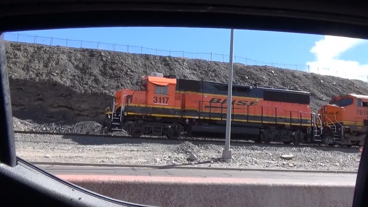 OMG!!!! BNSF GP50 3117 Leads A Manifest With A Cool Crew In El Paso Texas 3/4/24 - YouTube