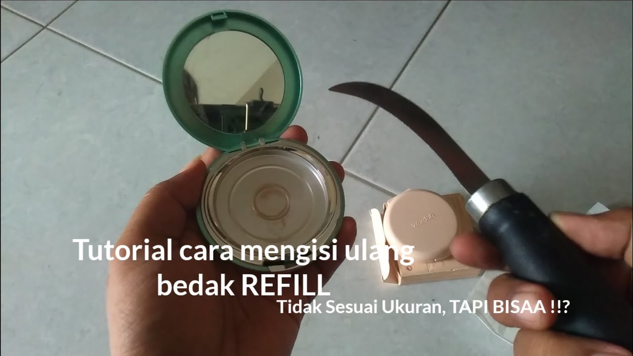 Refill Bedak - Tutorial isi ulang bedak - Tidak sesuai ukuran TAPI BISAA.. ⁉️ #refill #wardah ...