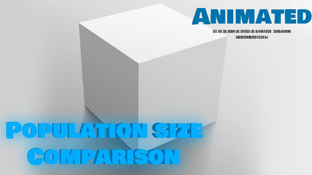 Population size comparison || Animated - YouTube