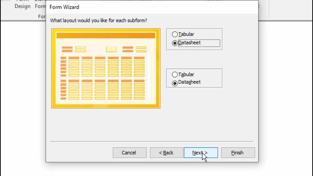 Microsoft Access A to Z: How to Best Use the Form Wizard to Create Form/Subforms - YouTube