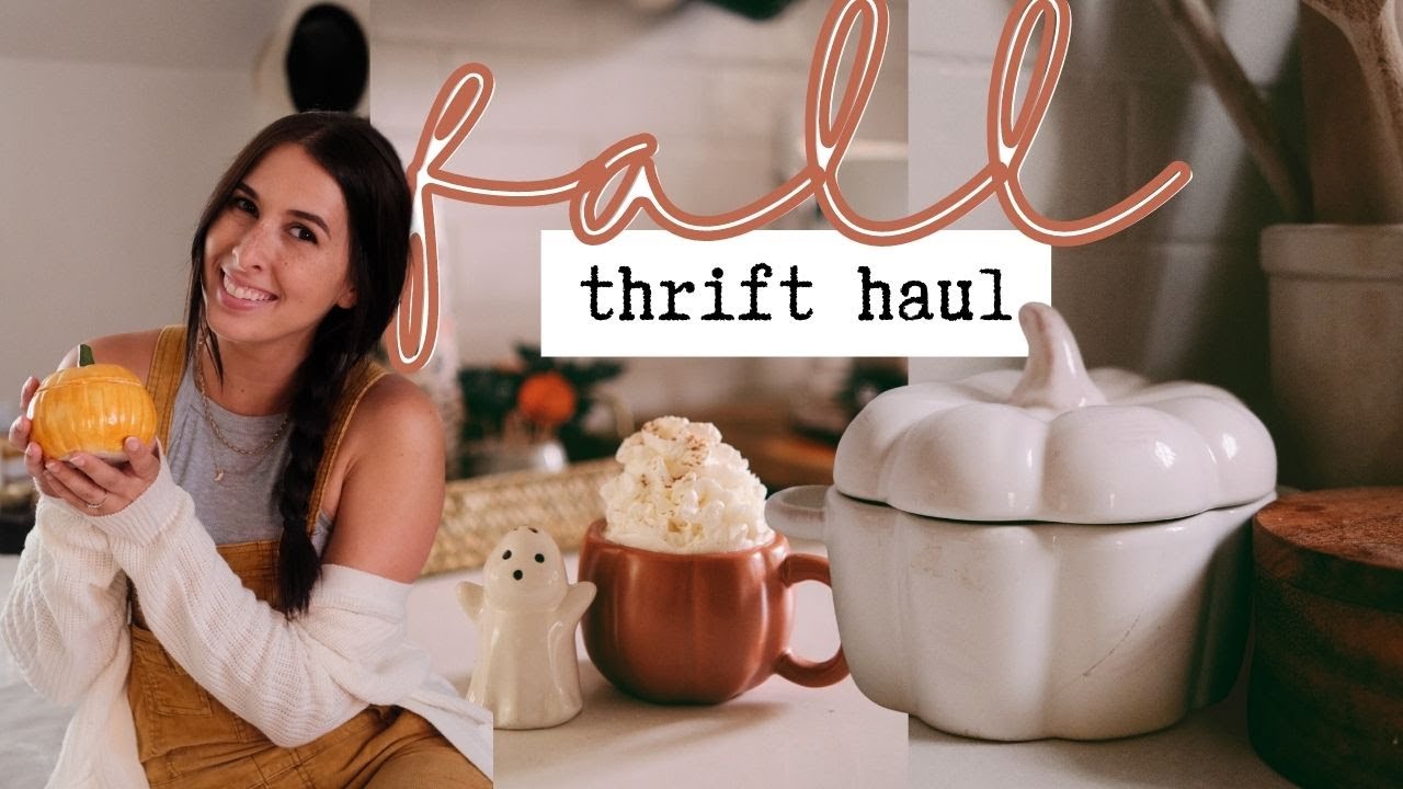 FALL DECOR THRIFT HAUL 🍂🏡 thrift with me for autumn decor! - YouTube