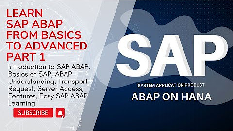 1. Complete SAP ABAP Training Course - YouTube