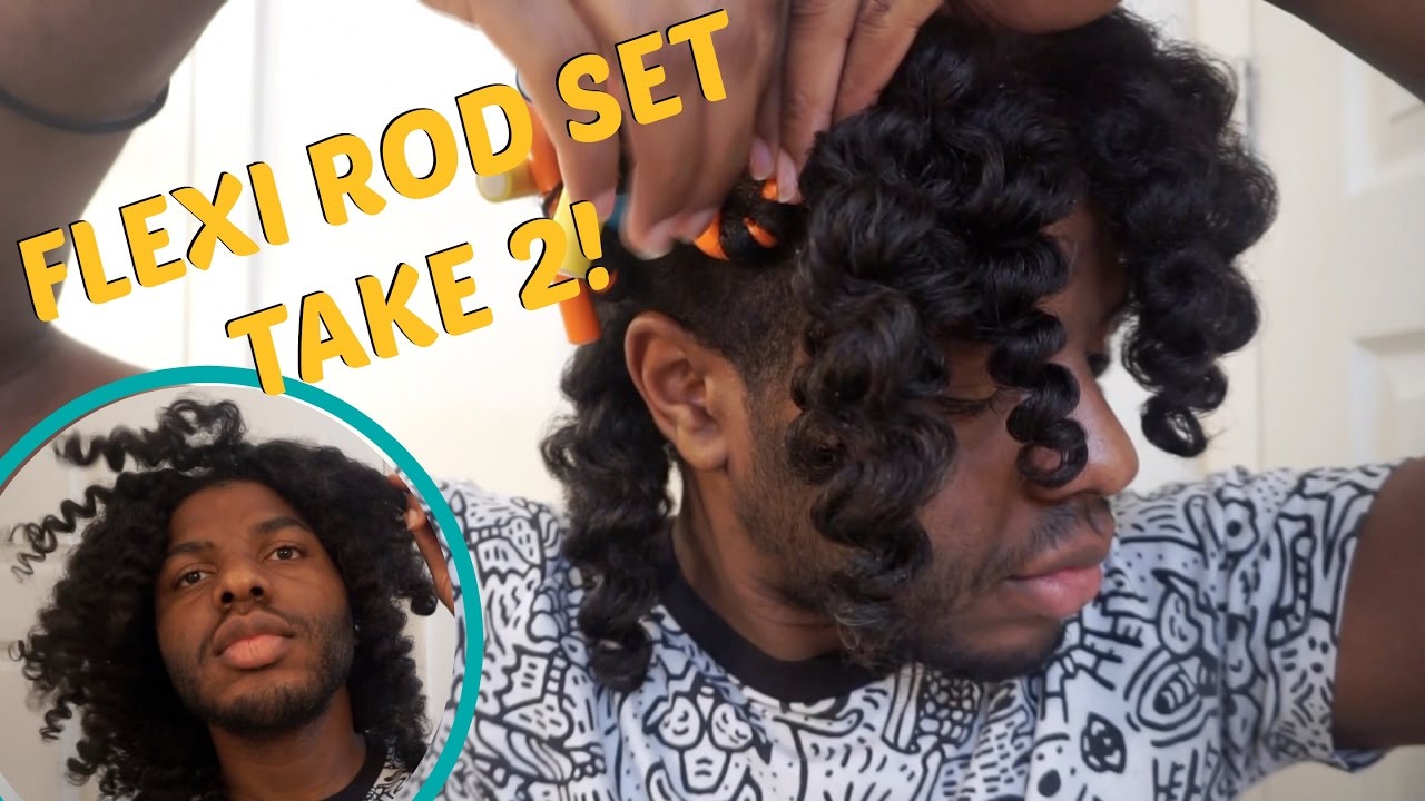 FLEX ROD SET - TAKE 2! 🎬 YAS OR NAHH | Men's Natural Hair Care - YouTube