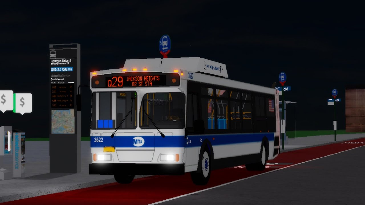 MTA Orion VII OG HEV 3622 on the Q29! (Roblox Transit Captures) - YouTube