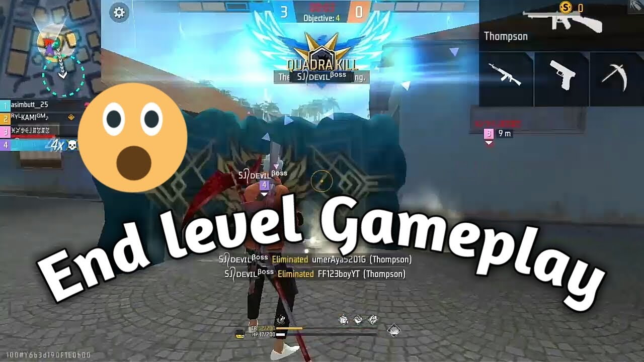 End level Gameplay In Cs Rank - Garena freefire - YouTube