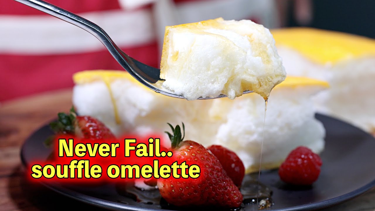 (With sub) Never Fail....soft souffle omelette that melts in your mouth ...