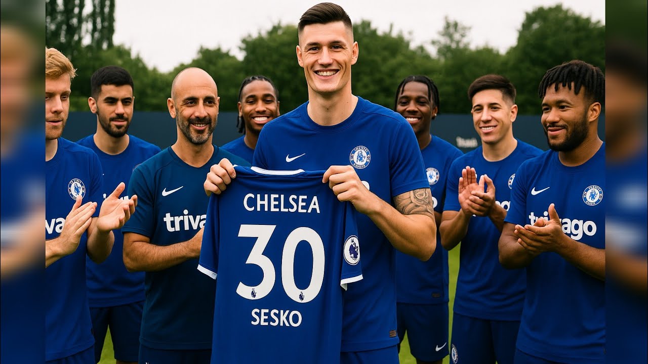 CHELSEA PLAYERS ALLEGEDLY WELCOME BENJAMIN SESKO AFTER SHOCK UNVEILING ...