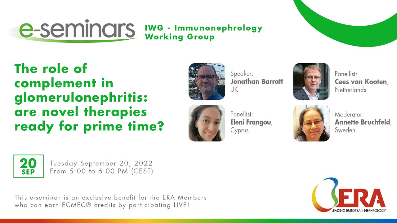 The role of complement in glomerulonephritis: are novel therapies ready ...