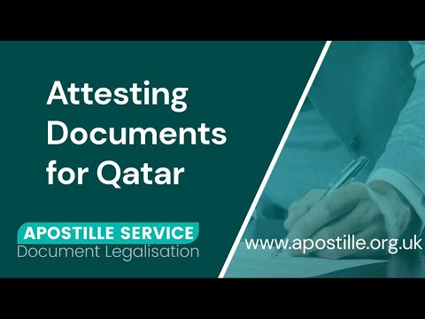 Qatari Embassy Attestation - How to Attest Documents for Qatar - YouTube