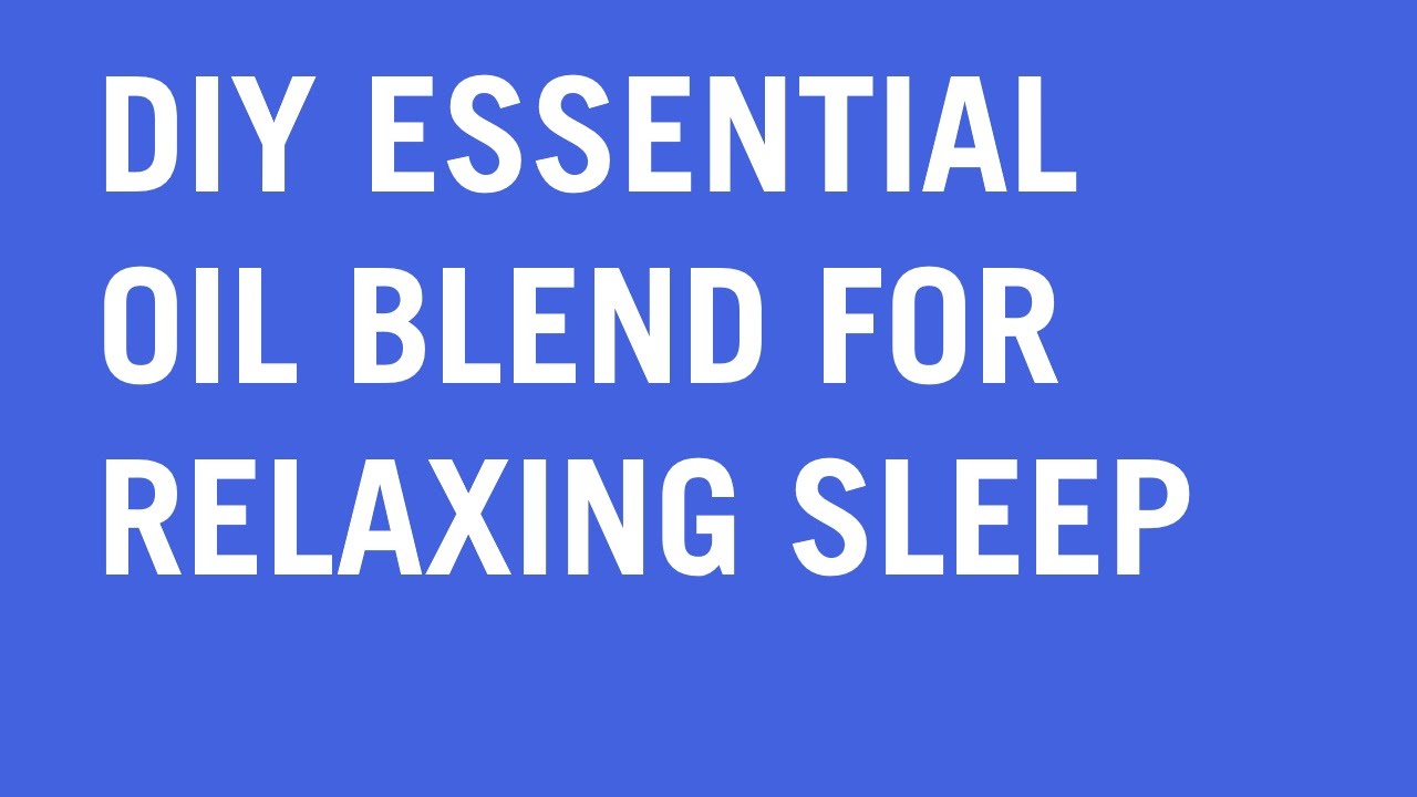 Make An All-Natural Sleep Aid - DIY! - YouTube