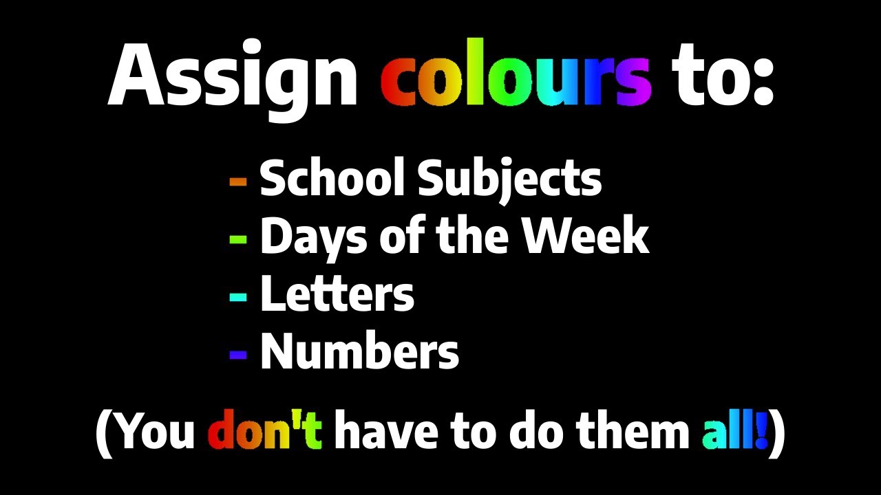Assign colours to more things! (CLOSED) - YouTube