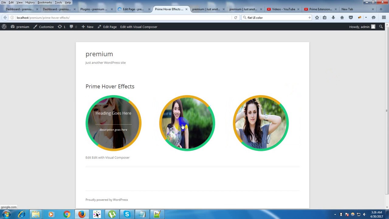 Prime Extensions For Visual Composer (Hover Effects) Video Tutorial - YouTube
