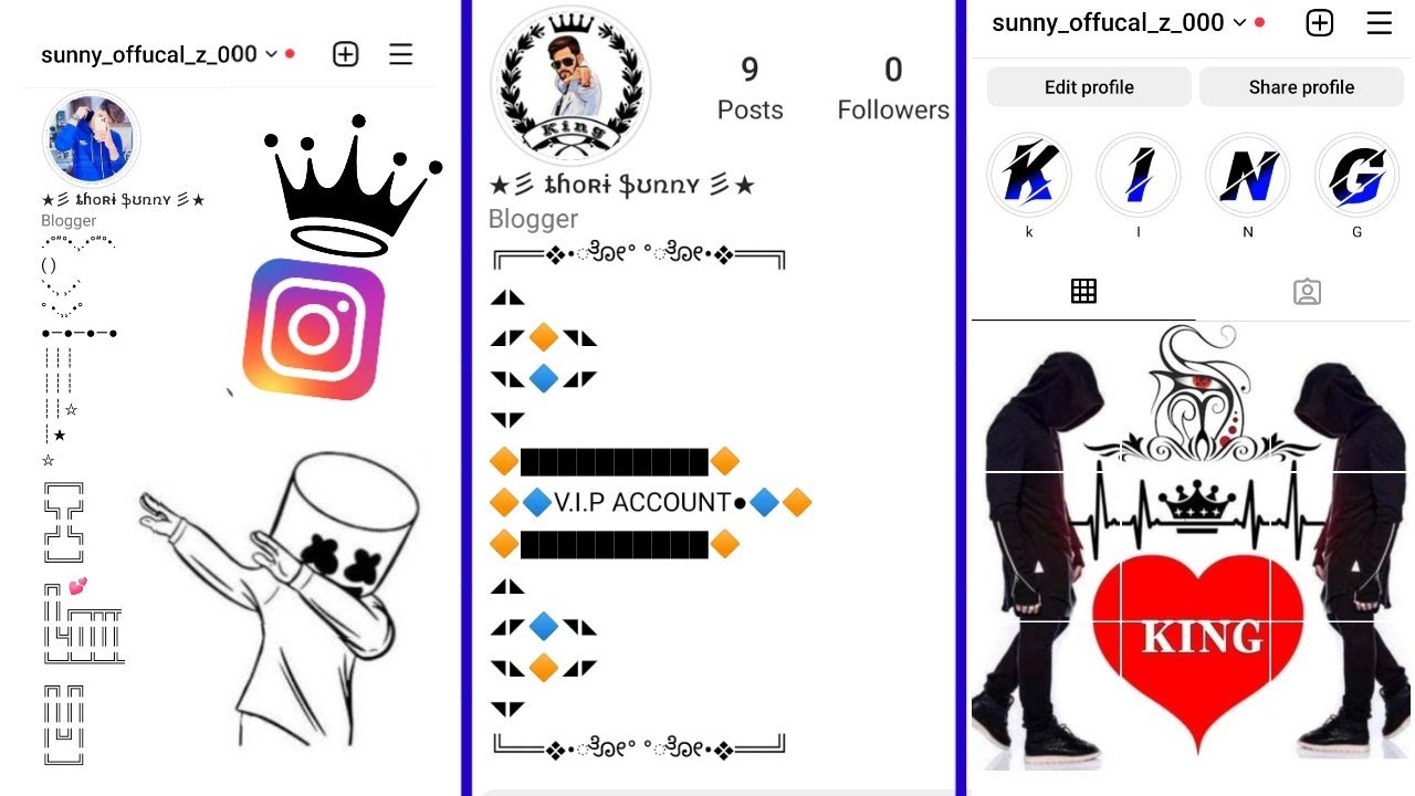How To Edit profile On Instagram |Stylish Name | VipBio And Girdphoto ...