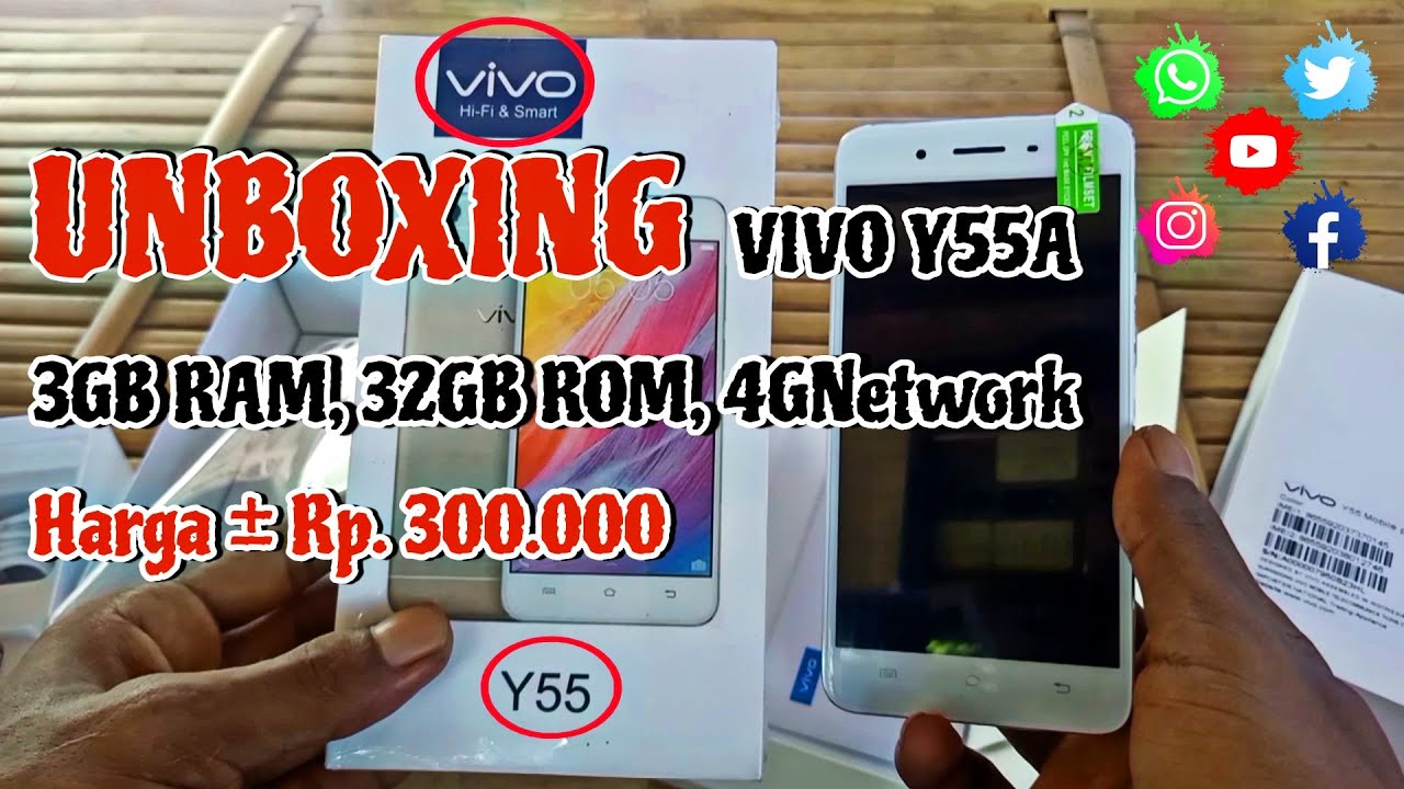 Unboxing Hp Vivo Y55A 3GB RAM, 32GB ROM, 4GNetwork - YouTube