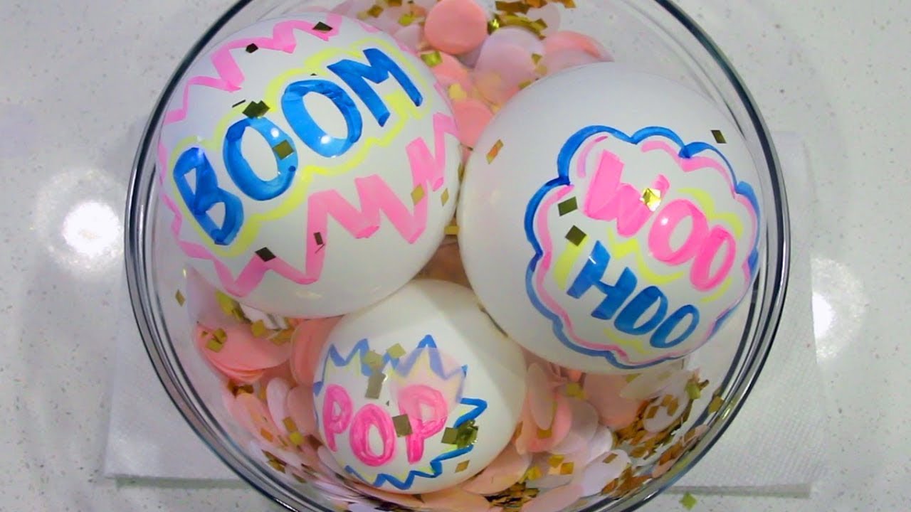 Making Confetti Slime with Party Balloons! - YouTube